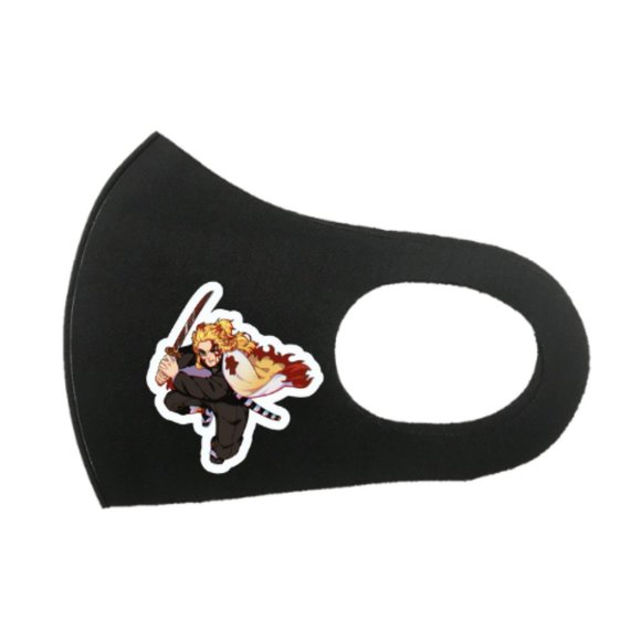 Custom | Accessories | Kyojuro Rengoku Anime Face Mask Washable ...